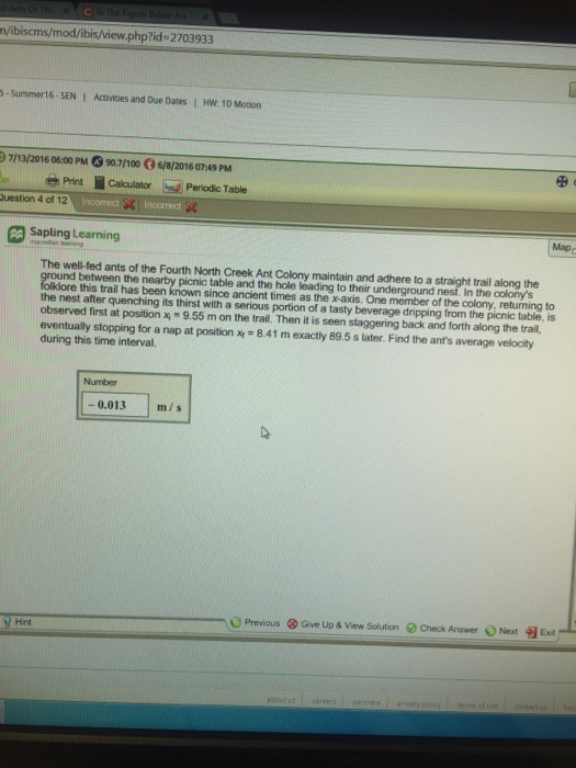 Solved The well-fed ants of the Fourth North Creek Ant | Chegg.com