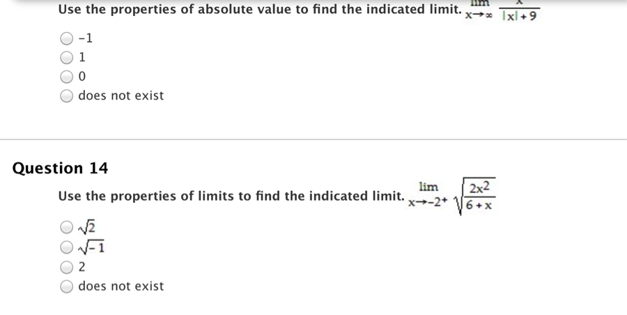 Solved use the properties od absolute value to find the | Chegg.com