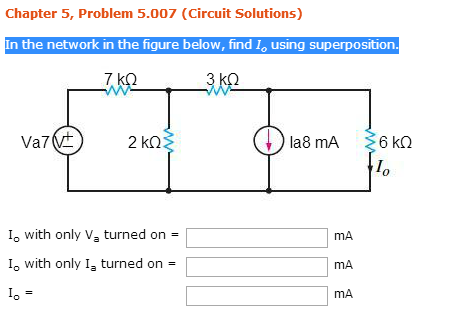 Solved In the network in the figure below, find Io using | Chegg.com
