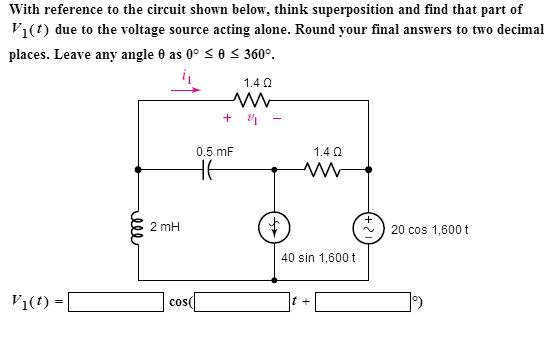 Solved With reference to the circuit shown below, think | Chegg.com