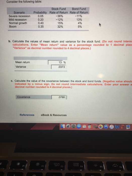 Solved Consider the following table: Calculate the values | Chegg.com