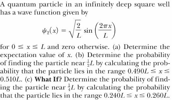 Solved A quantum particle in an infinitely deep square well | Chegg.com