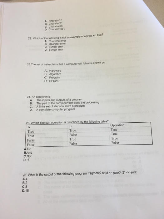 Solved When of the following is not an example of a program | Chegg.com