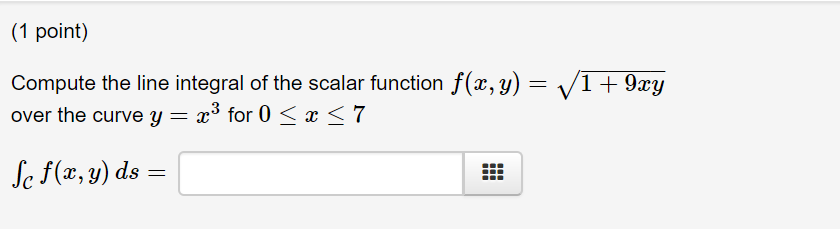 Solved Compute the line integral of the scalar function f(x, | Chegg.com
