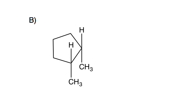 Solved 1) Give IUPAC names for B: 2. Draw a structural | Chegg.com