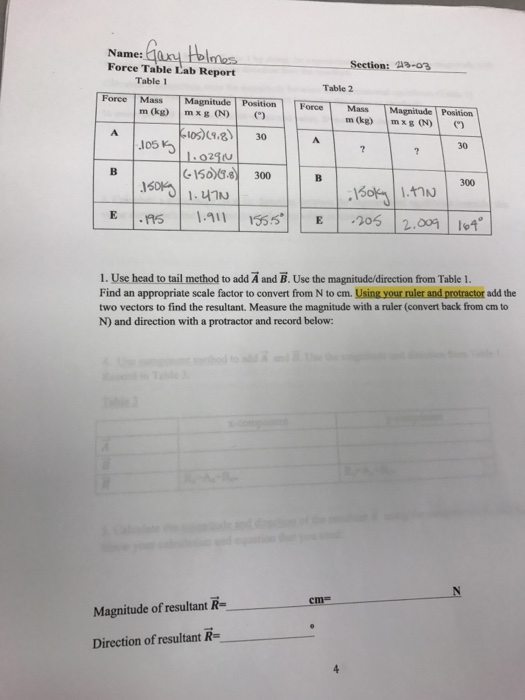 Solved Use head to tail method to add A and B Use the | Chegg.com