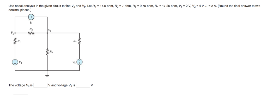 Solved Use nodal analysis in the given circuit to find Va | Chegg.com