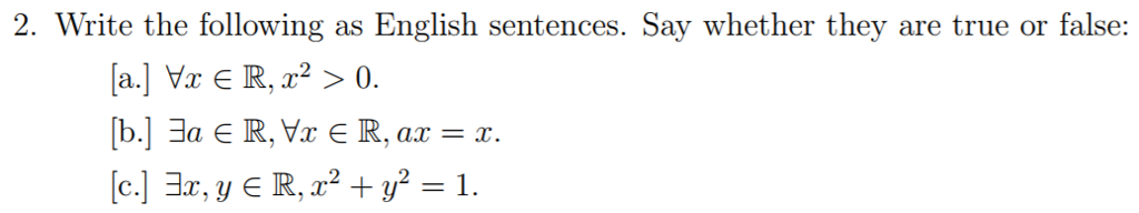 Solved 2. Write the following as English sentences. Say | Chegg.com