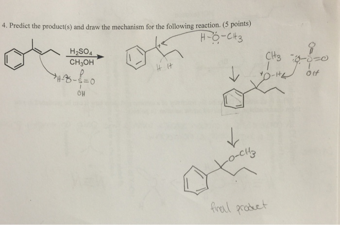 Solved Predict the product(s) and draw the mechanism for the | Chegg.com