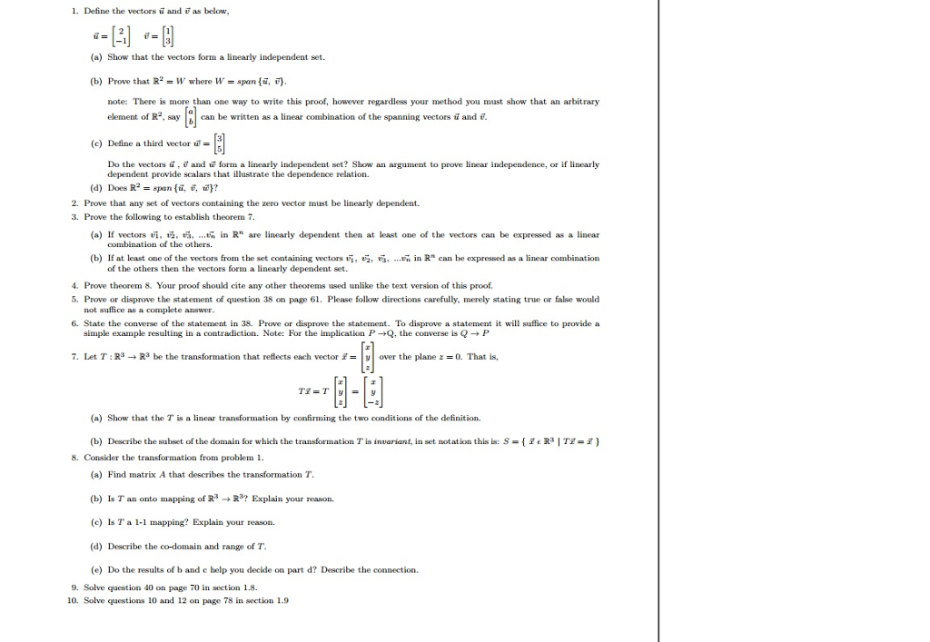Solved Define the vectors u and upsilon as below, u = [2 | Chegg.com