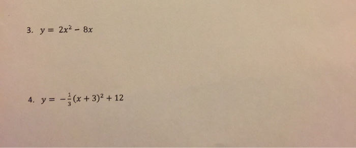 Solved Find the vertex, y- intercepts , x- intercepts. | Chegg.com