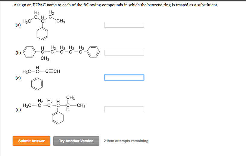 Solved Assign an IUPAC name to each of the following | Chegg.com