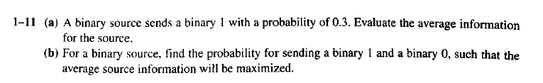 Solved A A Binary Source Sends A Binary 1 With A