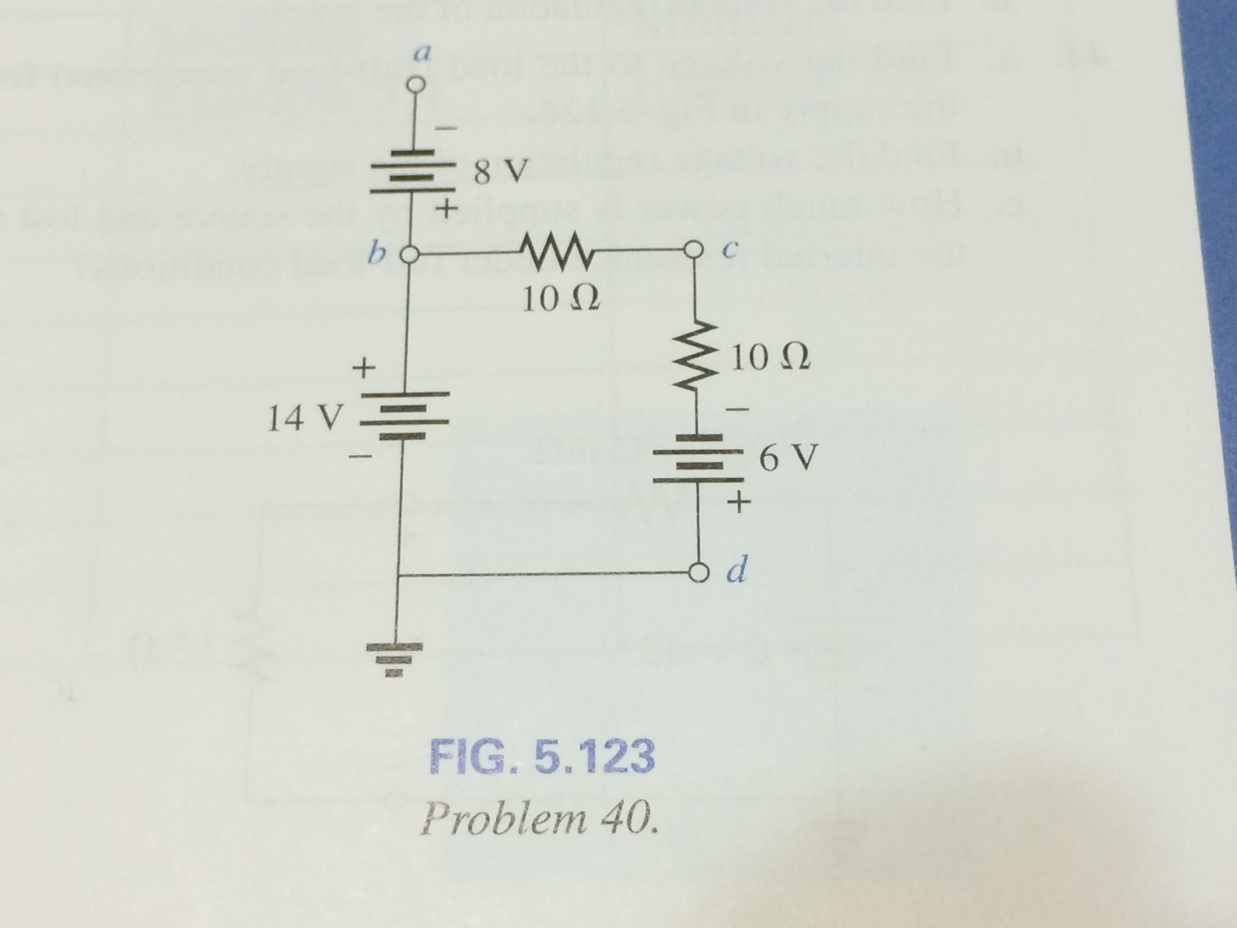Solved For the network in Fig. 5.123, determine the voltages | Chegg.com