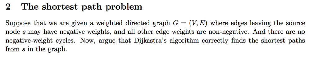 Solved Suppose that we are given a weighted directed graph G | Chegg.com