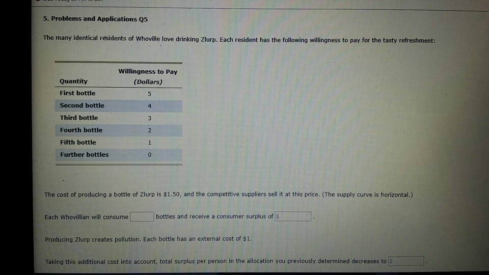 Solved 5. Problems and Applications Q5 The many identical | Chegg.com