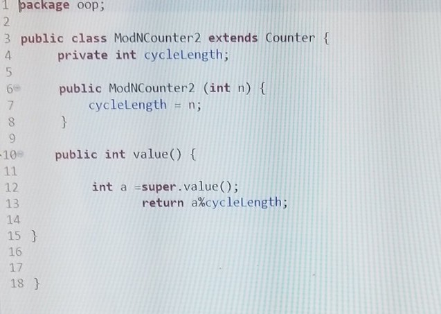 Solved 1) The Counter class doesu't have a constrictor. Why | Chegg.com