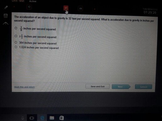 Solved t Test Active REMA 01 29 28 12 19 The acceleration of | Chegg.com