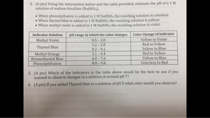 Solved 2. (6 pts) Using the information below and the table | Chegg.com Solved 2. (6 pts) Using the information below and the table | Chegg.com