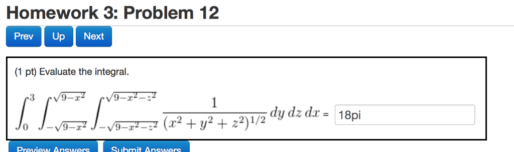 Solved Evaluate the integral. integral^3_0 | Chegg.com