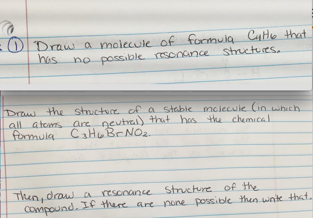 Solved Draw a molecule of formula CuH_6 that has no possible | Chegg.com