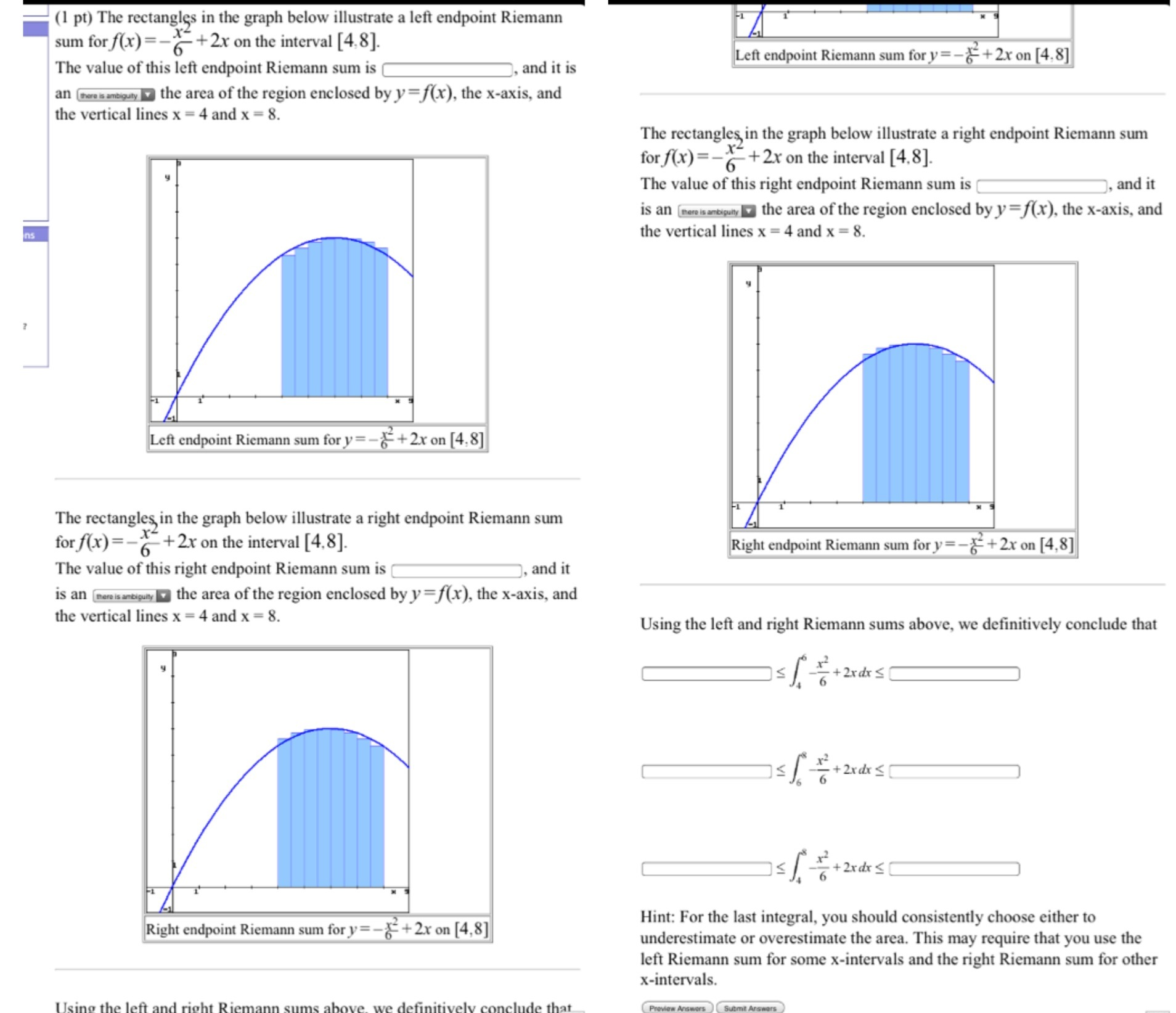 The rectangles in the graph below illustrate a left | Chegg.com