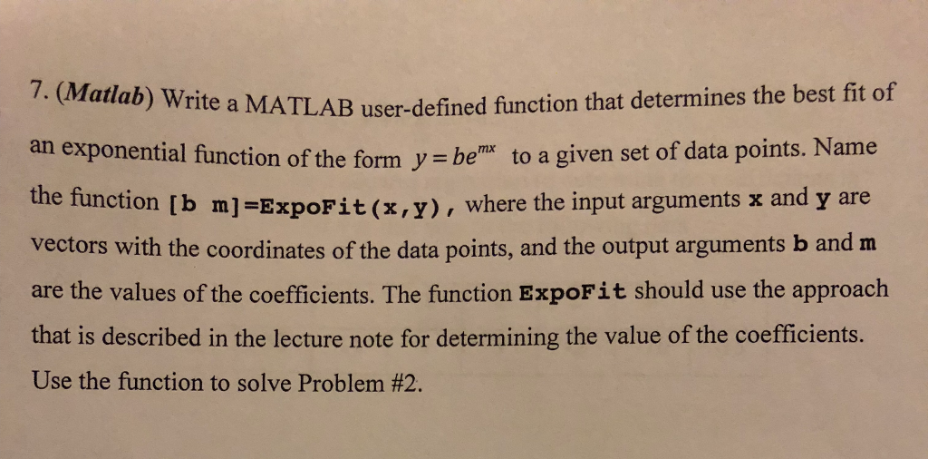 Solved 7. (Matlab) Write a MATLAB user-defined uite a MATLAB | Chegg.com Solved 7. (Matlab) Write a MATLAB user-defined uite a MATLAB | Chegg.com