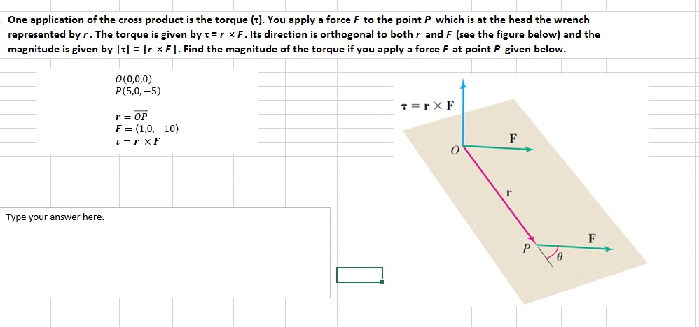 Torque Equation Cross Product