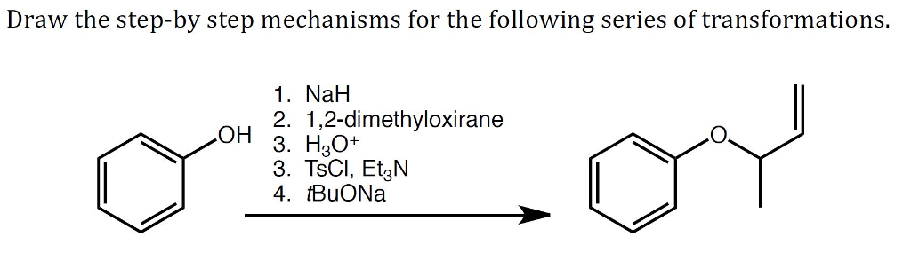 Solved Draw the step-by step mechanisms for the following | Chegg.com