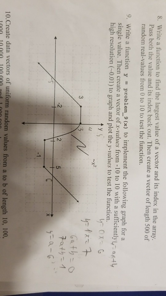 Solved 8. Write a function to find the largest value of a | Chegg.com