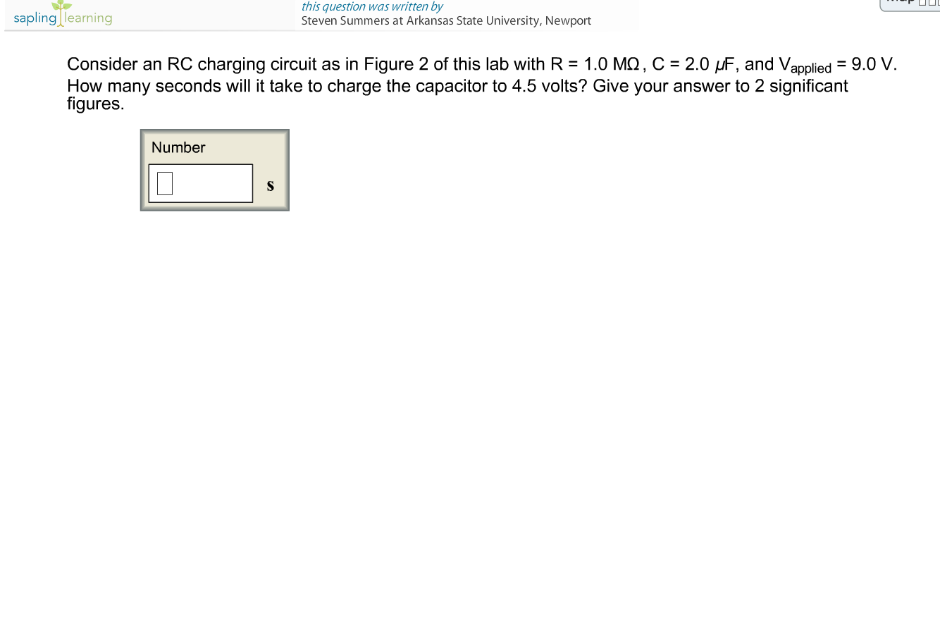 Solved Consider an RC charging circuit as in Figure 2 of | Chegg.com