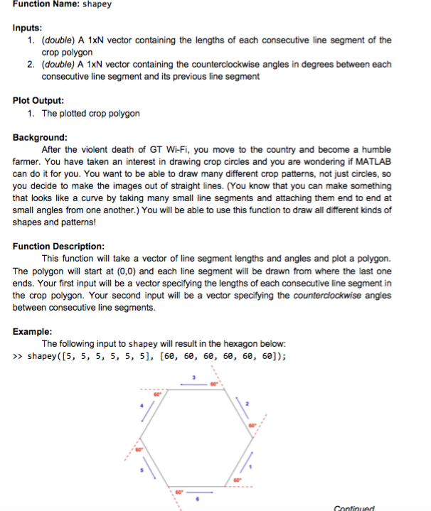 Function Name Shapey Inputs 1 Double A 1xn 7419