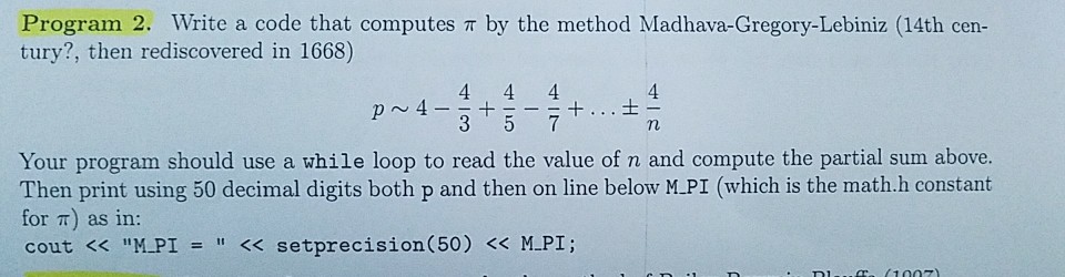Solved Program 2. Write a code that computes T by the method | Chegg.com