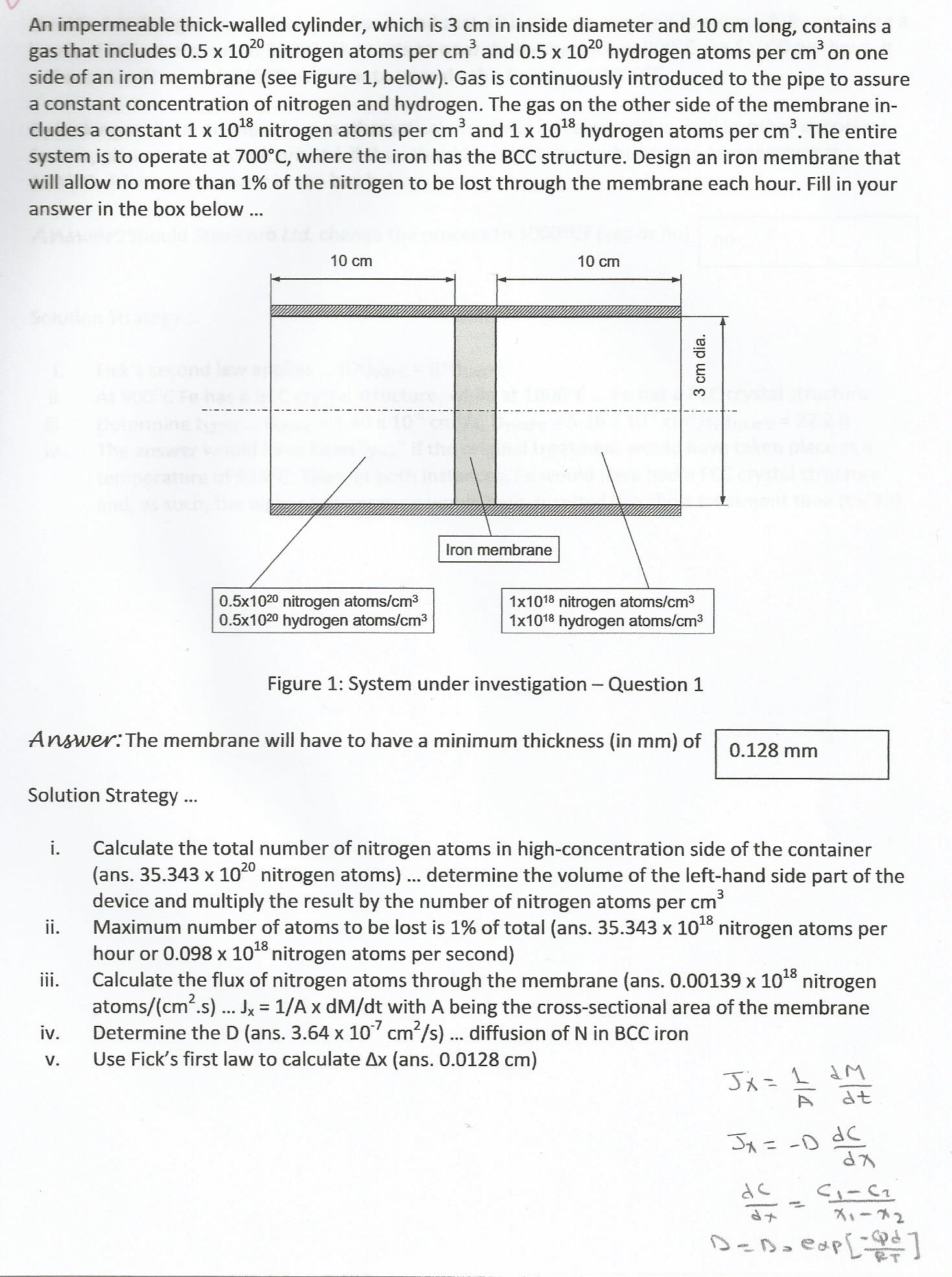 material science question. The final answer is given | Chegg.com