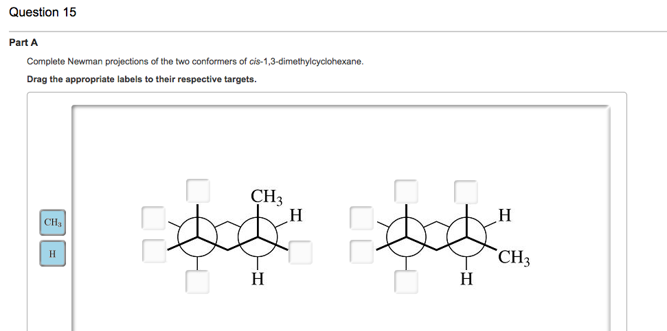 Solved Complete Newman projections of the two conformers of | Chegg.com