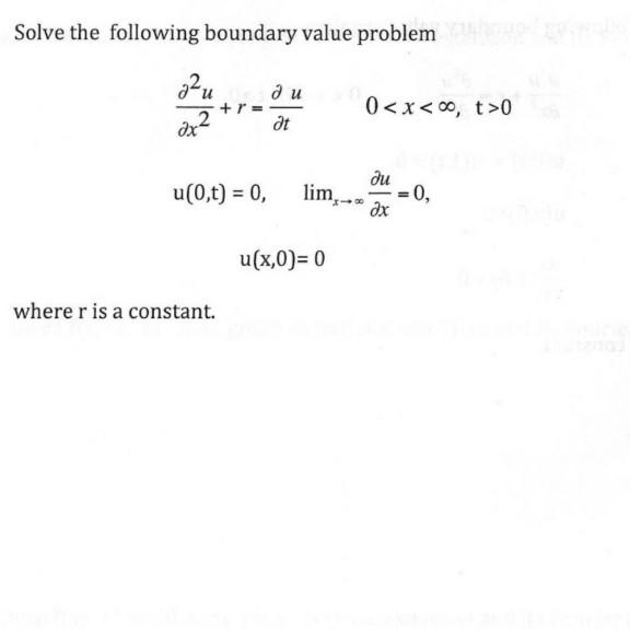 Solved Solve the following boundary value problem 2 +r= 2 0 | Chegg.com