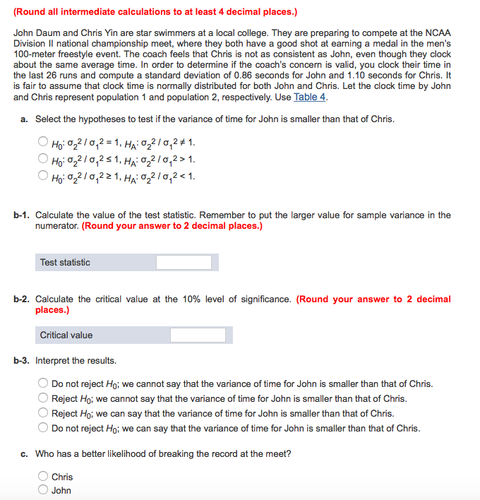 Solved (Round all intermediate calculations to at least 4 | Chegg.com