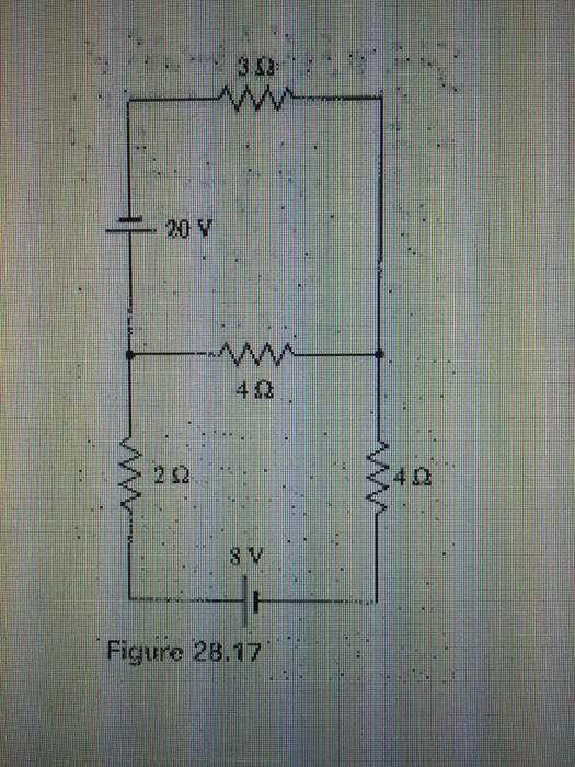 Solved Find the current through each segment of the circuit | Chegg.com