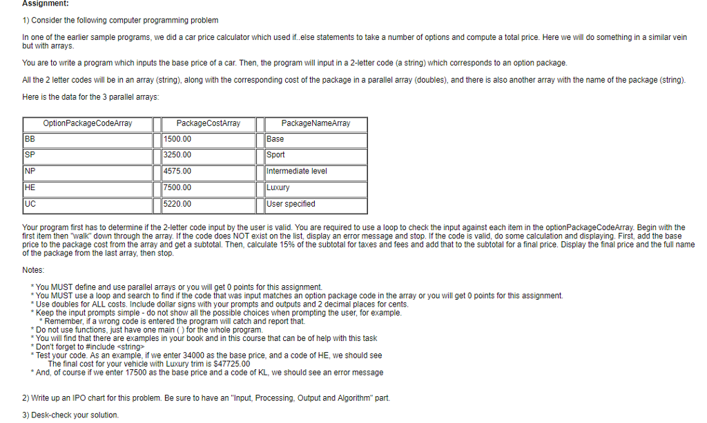 Assignment: 1) Consider the following computer | Chegg.com