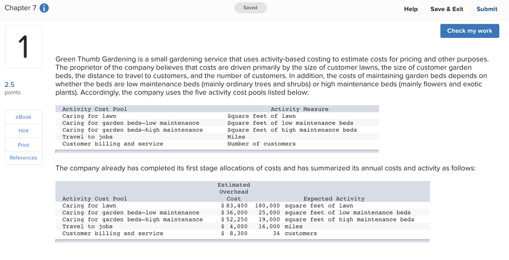 Solved Chapter 7 Saved Help Save & Exit Submit Check my work | Chegg.com