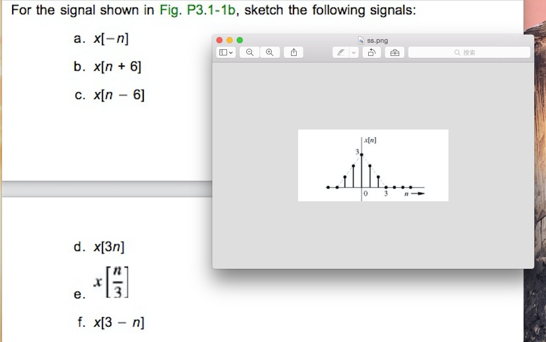 Solved For the signal shown in Fig. P3.1-1b, sketch the | Chegg.com