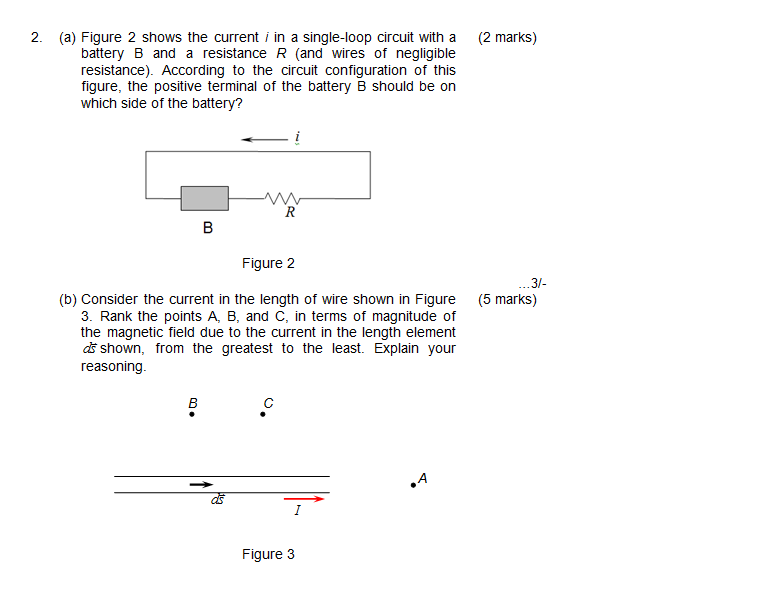Solved (a) Figure 2 shows the current i in a single-loop | Chegg.com
