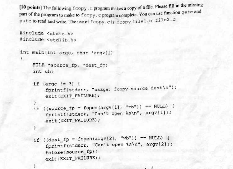 Solved Can you please help me finish this code ? its in C | Chegg.com