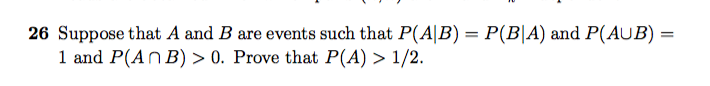Solved Suppose that A and B are events such that P(A\B) = | Chegg.com