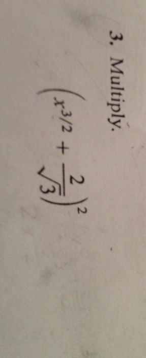 Solved 3. Multiply. | Chegg.com