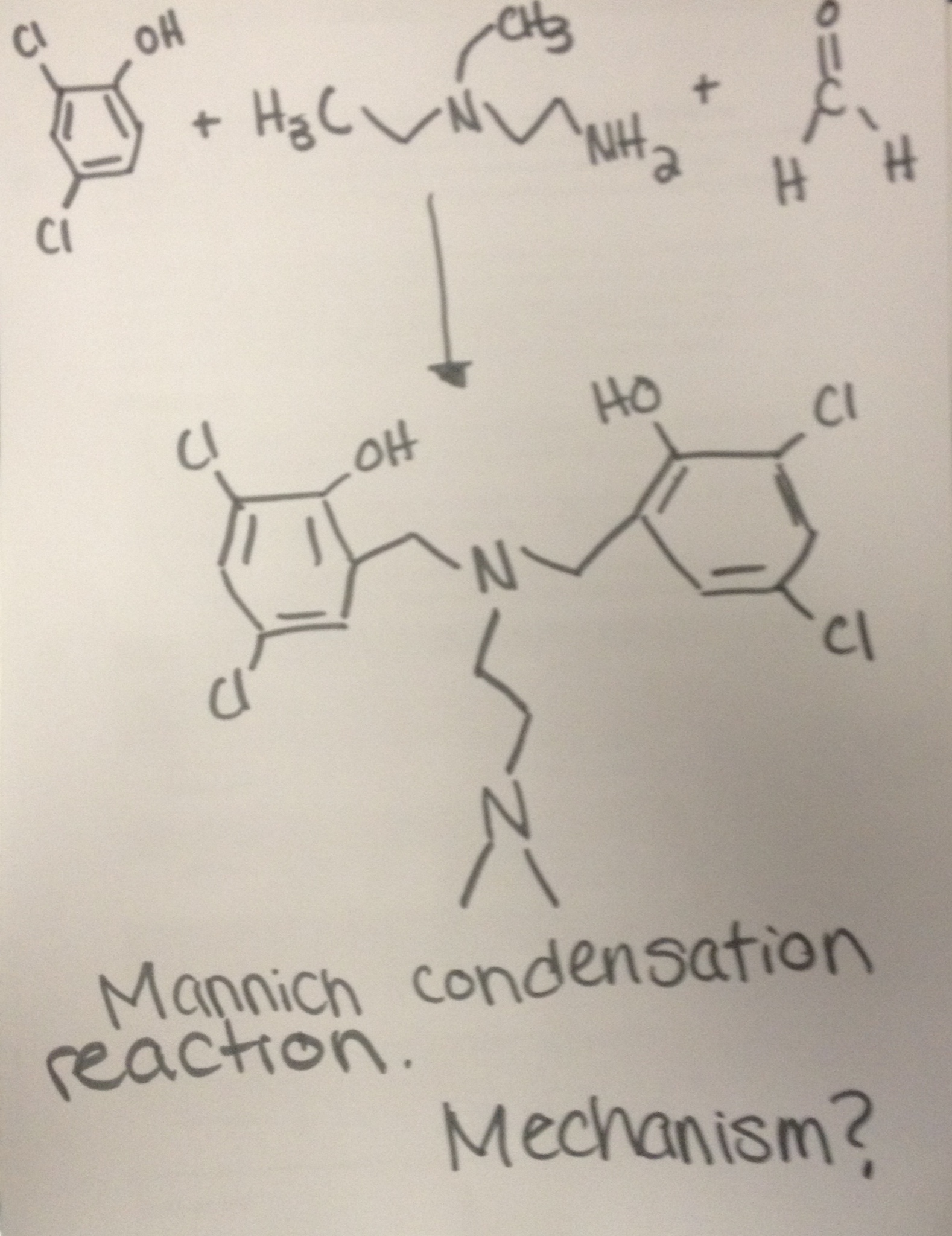 Solved Mannich condensation reaction mechanism? | Chegg.com