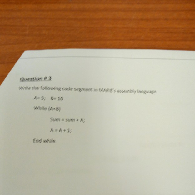 Solved Question 3 Wrine the following code vegment in | Chegg.com