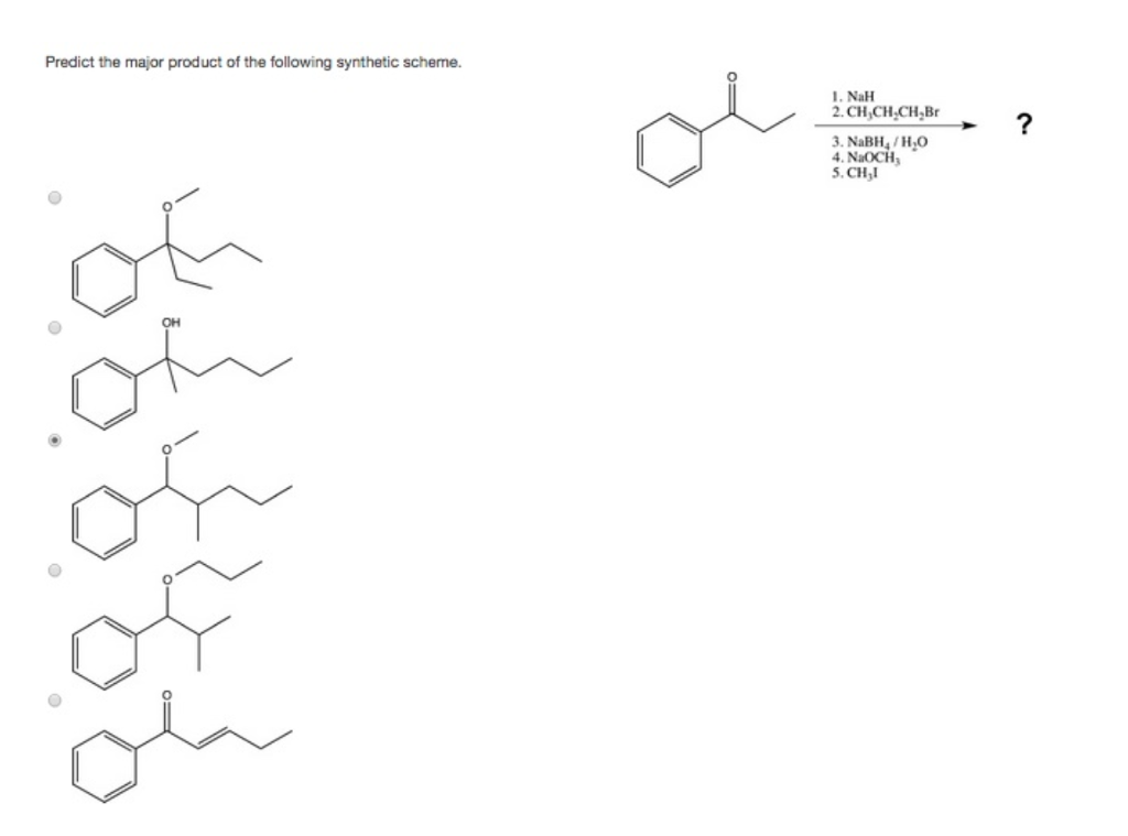 Solved Predict the major product of the following synthetic | Chegg.com