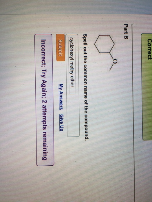 Solved Spell out the common name of the compound. | Chegg.com