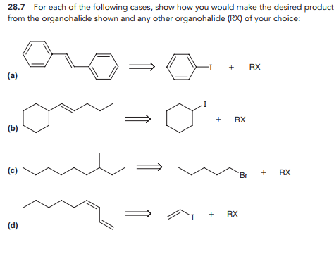 Solved For each of the following cases, show how you would | Chegg.com
